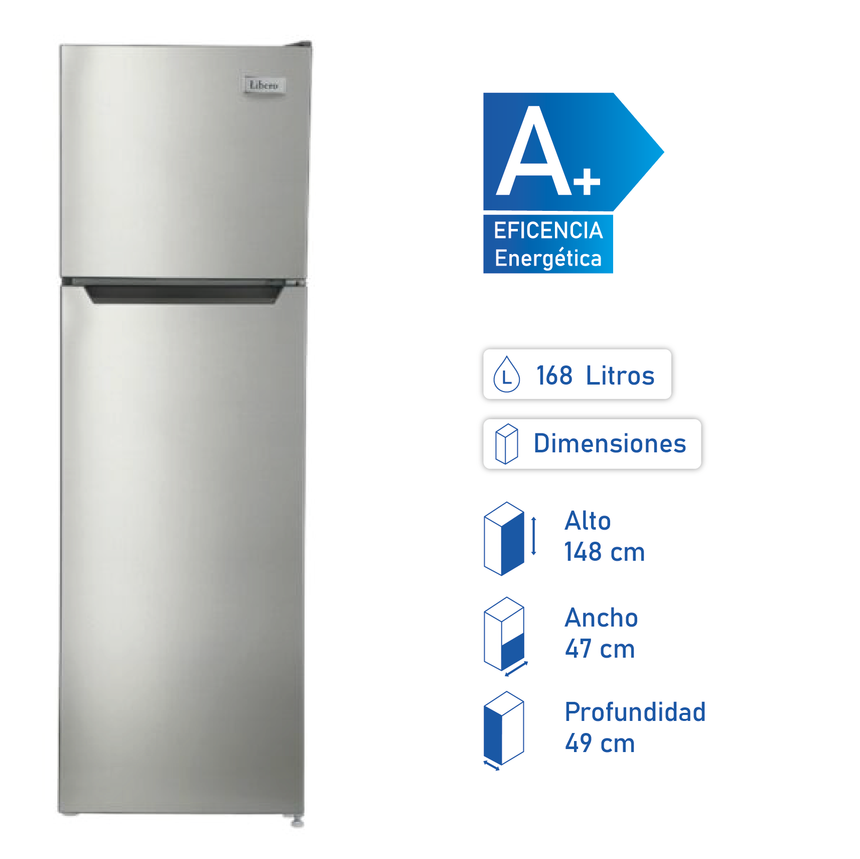 Refrigerador LRT-200DFI - Wasi